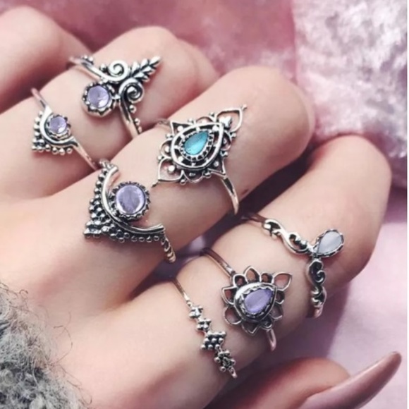 Irish Gem | Jewelry | Jewelry Of India 7 Pc Ring Collection | Poshmark